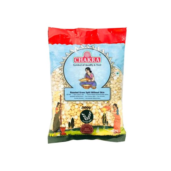 CHAKRA Roasted Gram Split – Chutney Dal 500g – SARAN ENTERPRISE